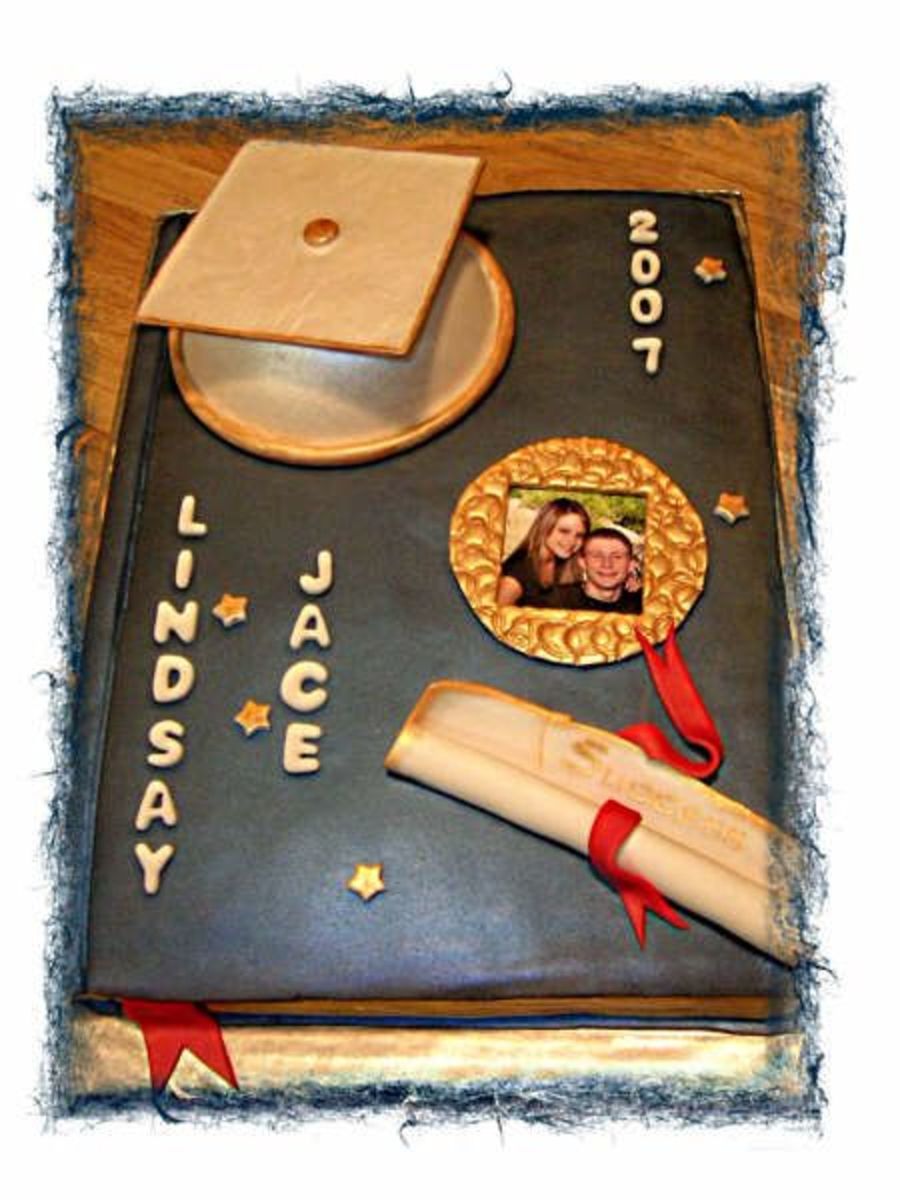 Graduation Book Cake! - CakeCentral.com