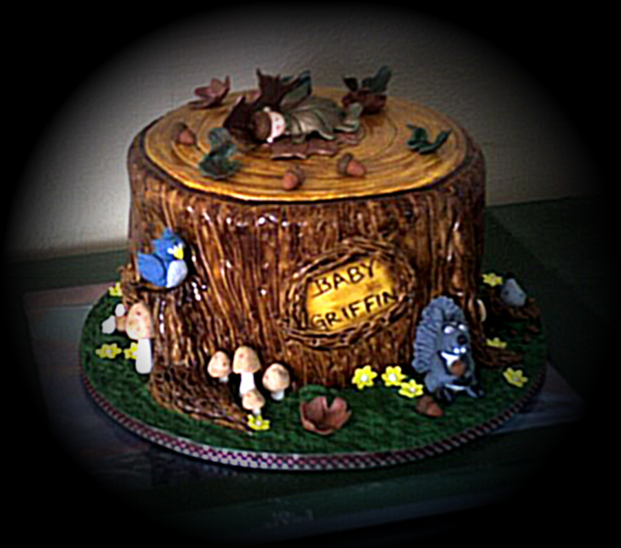 Woodland Forest Baby Shower Cake - Again!! Lol - CakeCentral.com