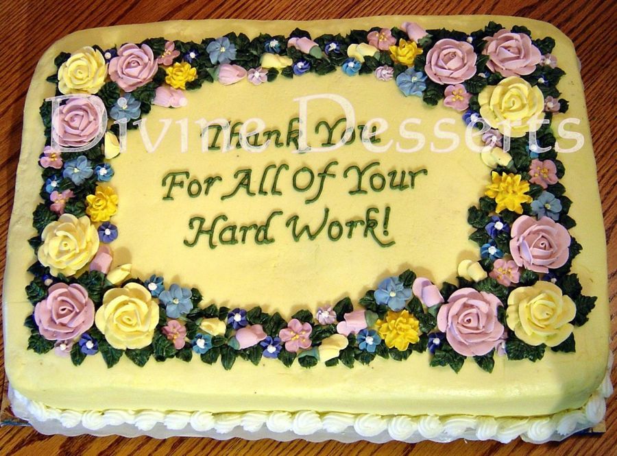 Thank You Cake - CakeCentral.com
