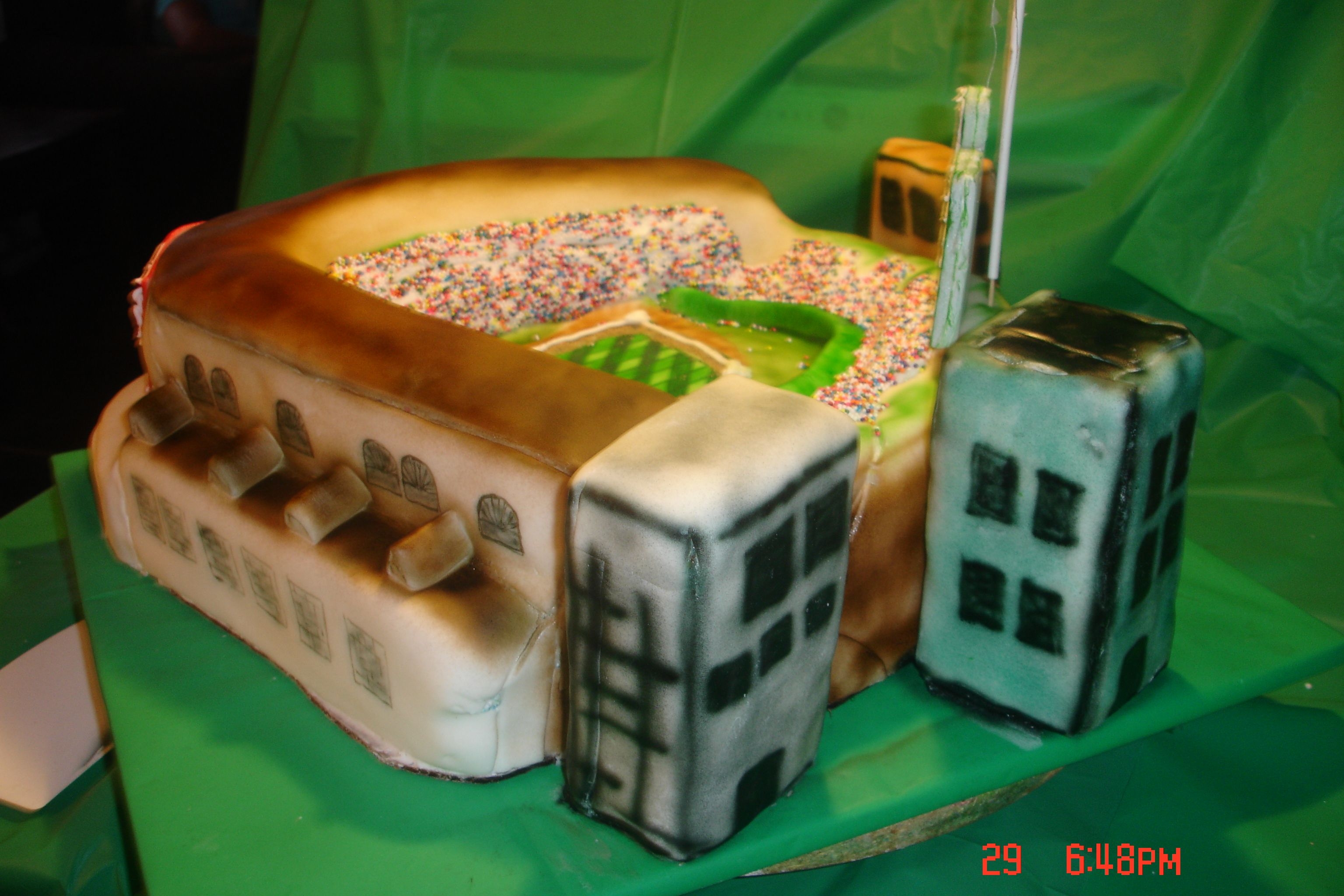 Wrigley Field Cake - CakeCentral.com