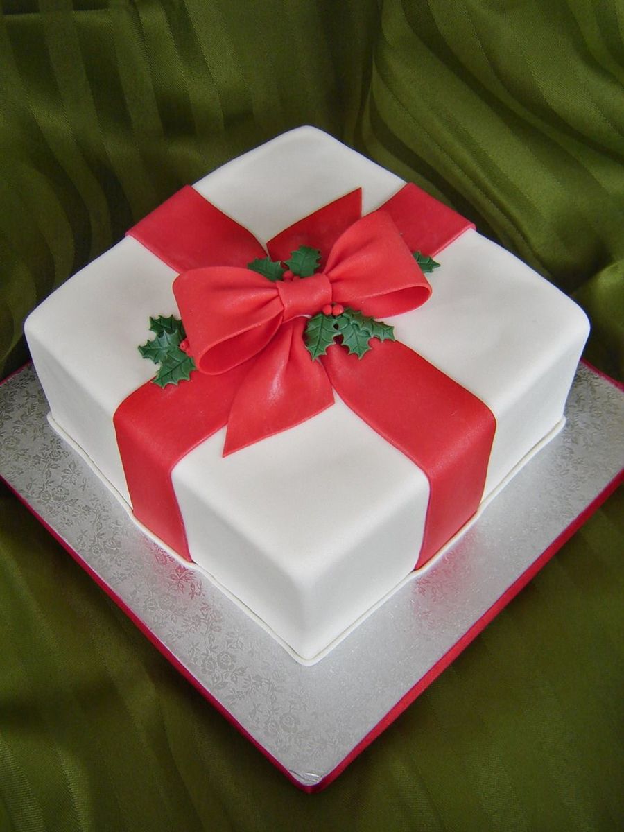 Holiday Gift Cake - CakeCentral.com