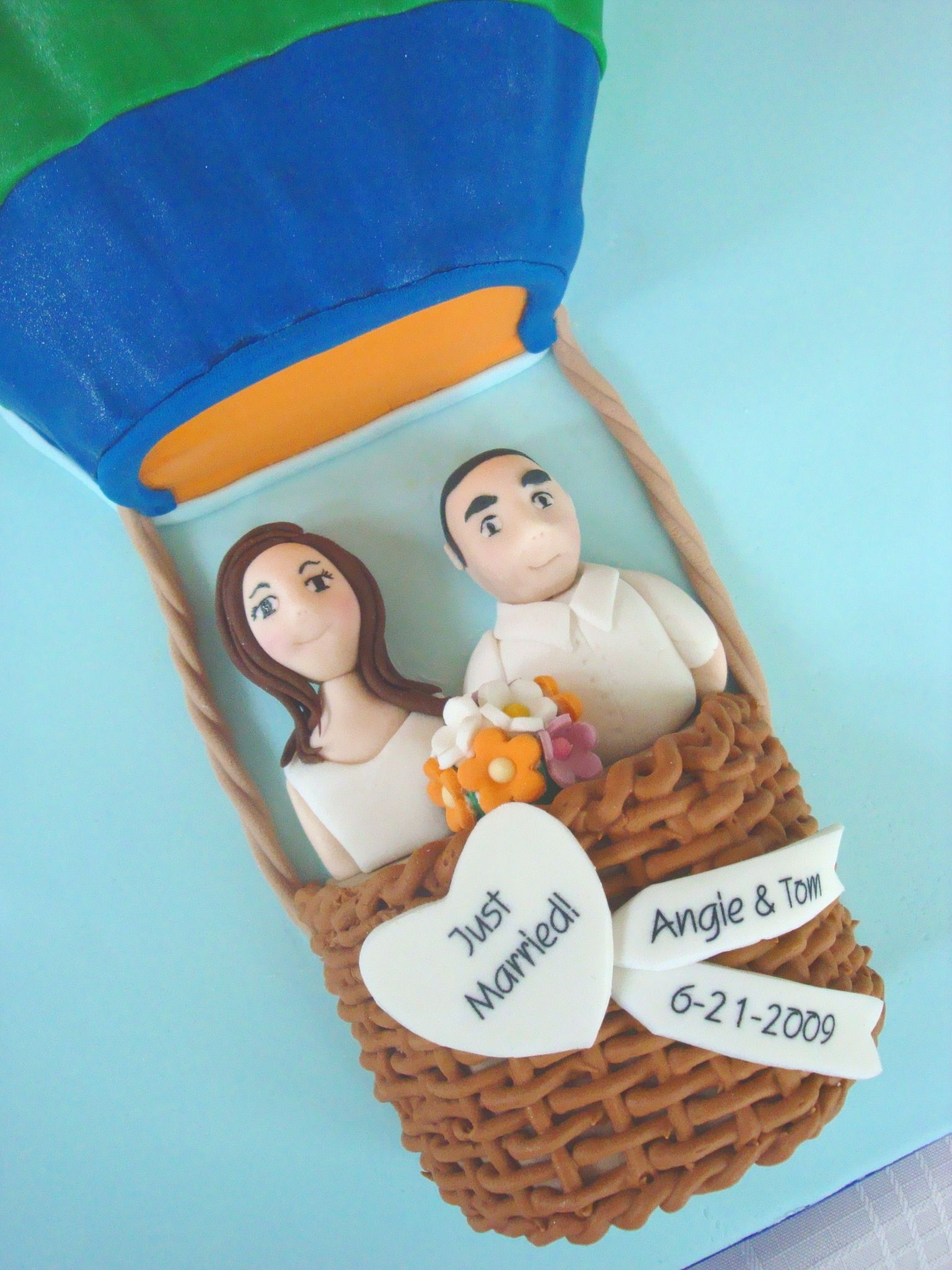 Hot Air Balloon Wedding Cake - CakeCentral.com