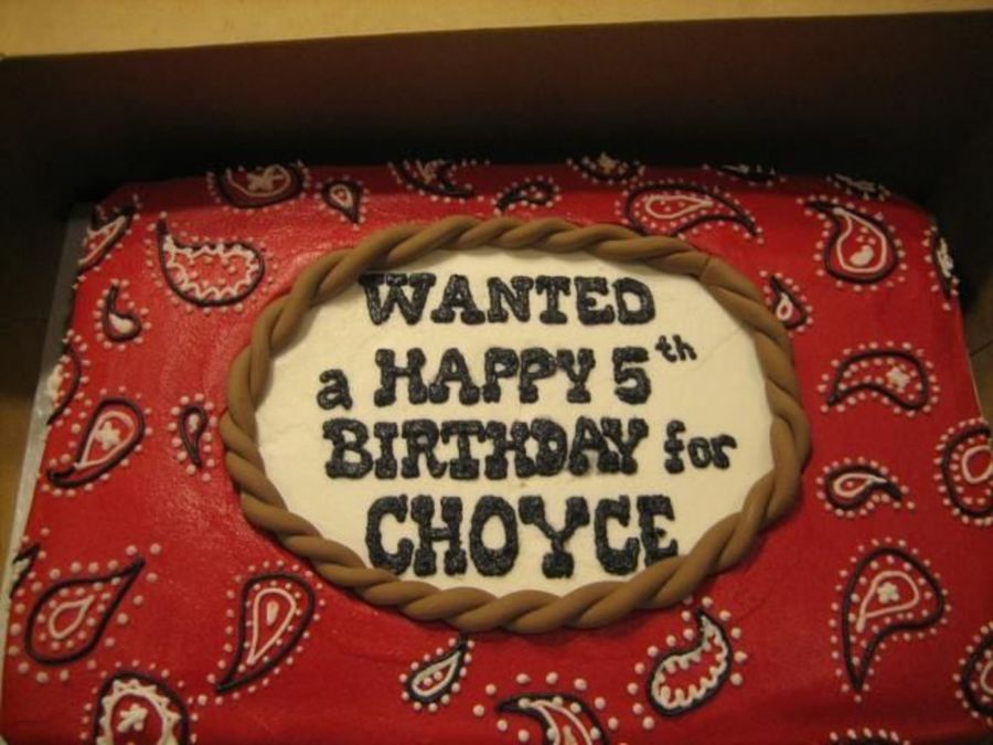 Bandana - CakeCentral.com