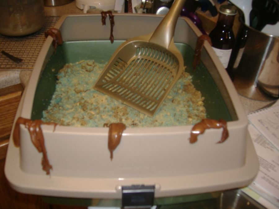 Kitty Litter Cake - CakeCentral.com