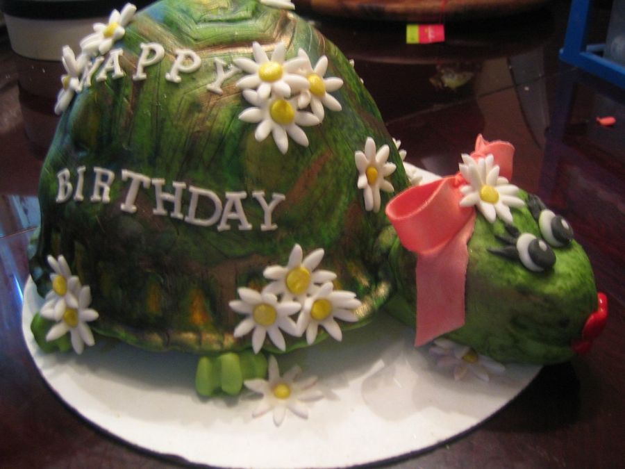 Happy Birthday Cartoon Turtle - CakeCentral.com