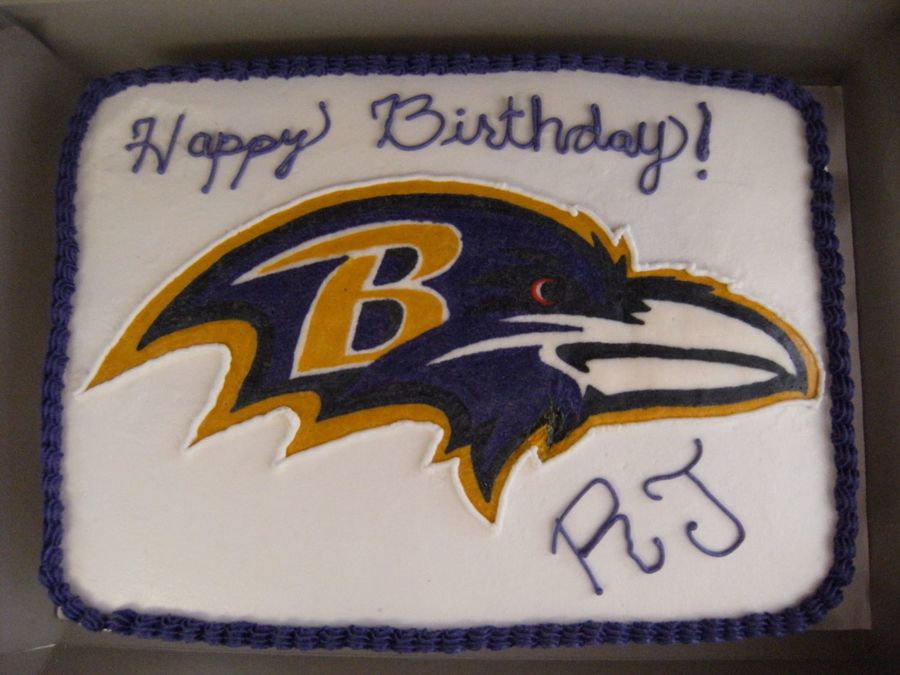 Baltimore Ravens Birthday Cake - CakeCentral.com
