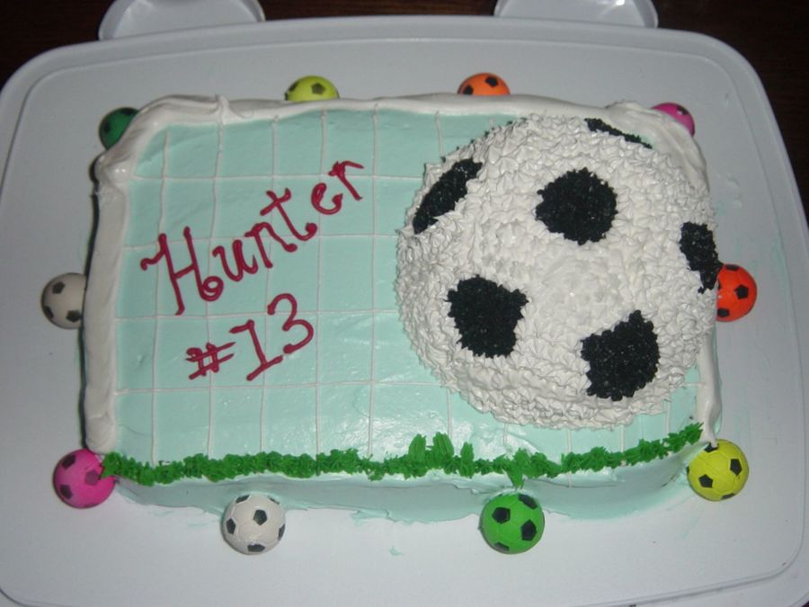 Soccerball Sheet Cake - CakeCentral.com