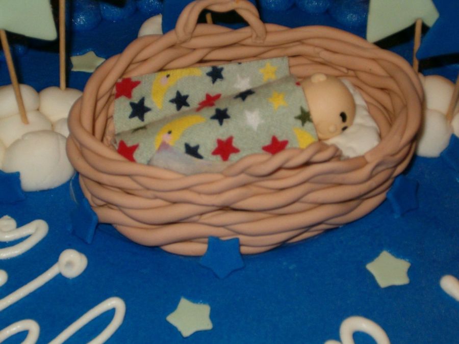 Baby In Moses Basket - CakeCentral.com
