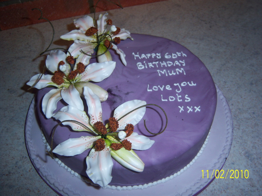 Lily Birthday Cake - CakeCentral.com