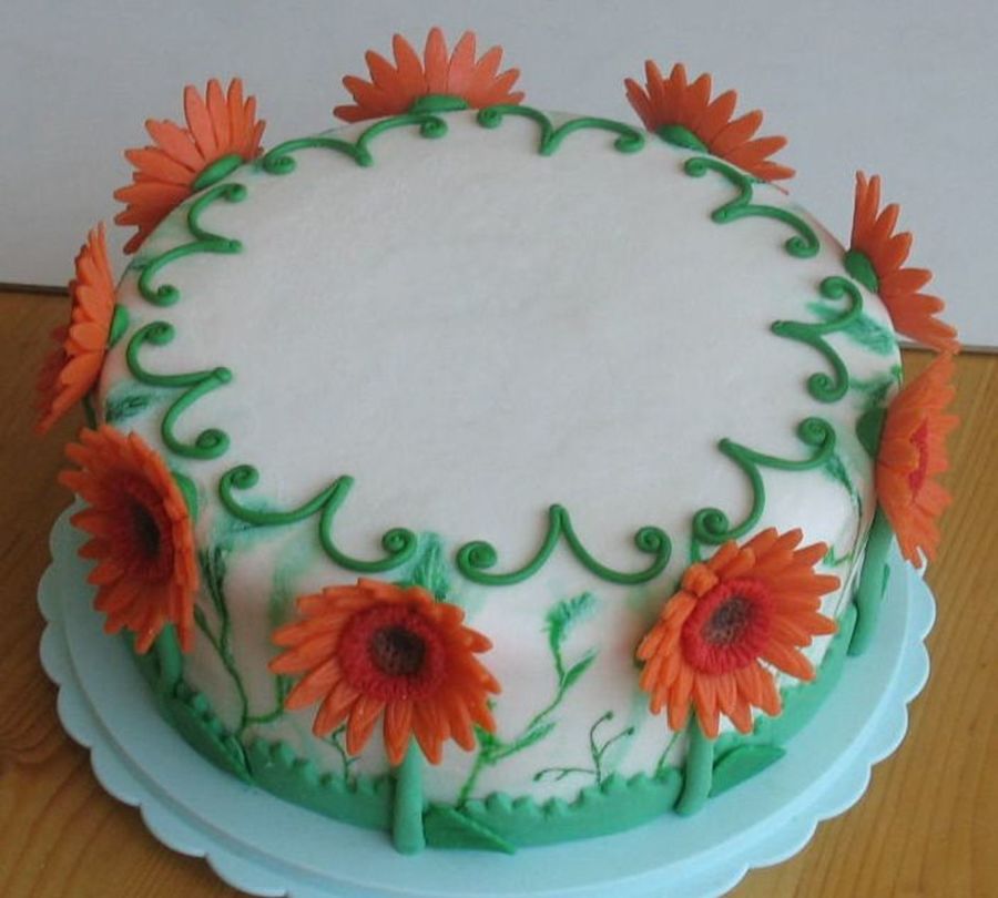 Gerbera Cake - CakeCentral.com