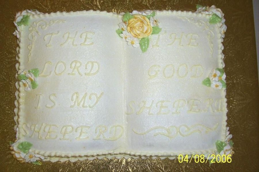 Open Bible Verse - CakeCentral.com