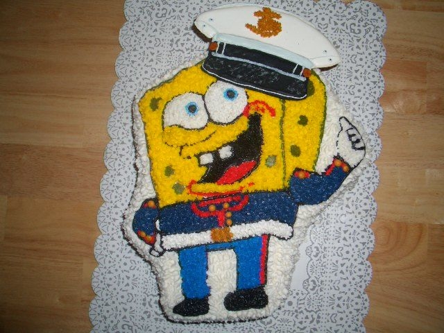 Marine Spongebob - CakeCentral.com