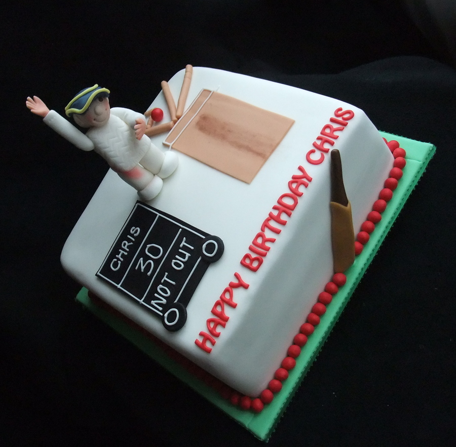 Cricket Themed Cake - CakeCentral.com