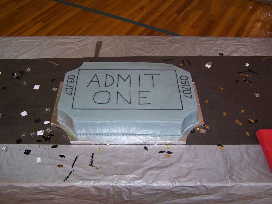 "admit One" Ticket - CakeCentral.com