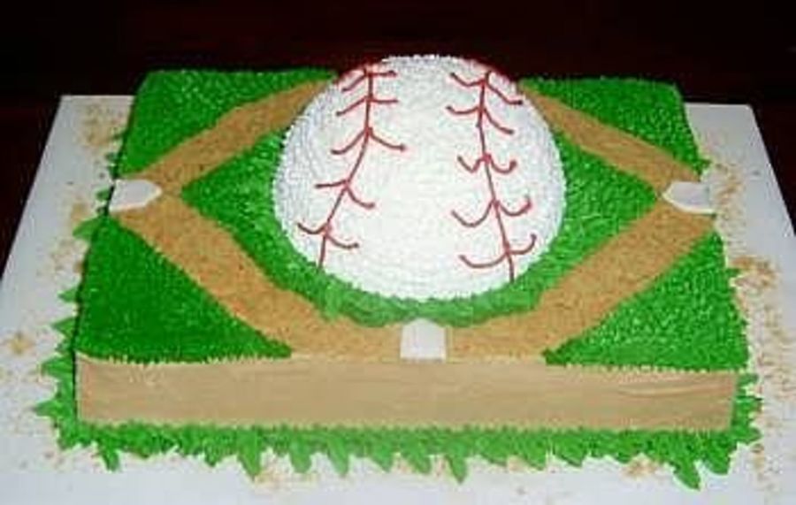 3-Dimensional Baseball Field Cake - CakeCentral.com