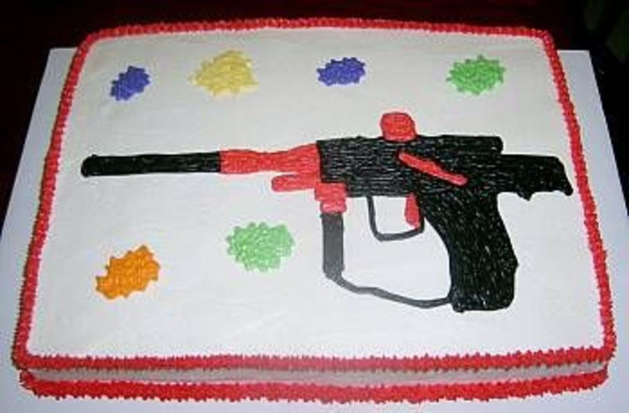 Paintball Gun - CakeCentral.com
