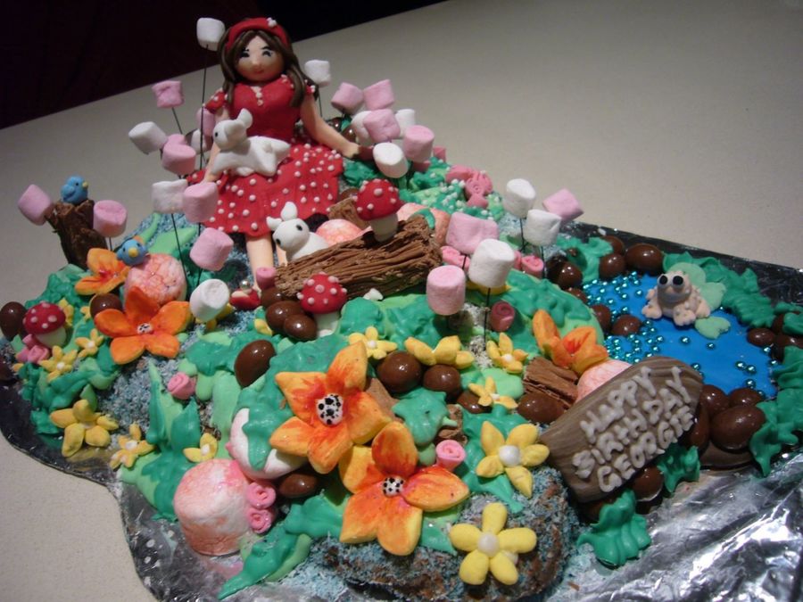 Sculpted Garden Of Sweets - CakeCentral.com