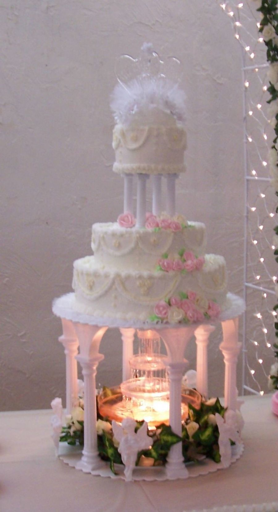 My First Wedding Cake - CakeCentral.com