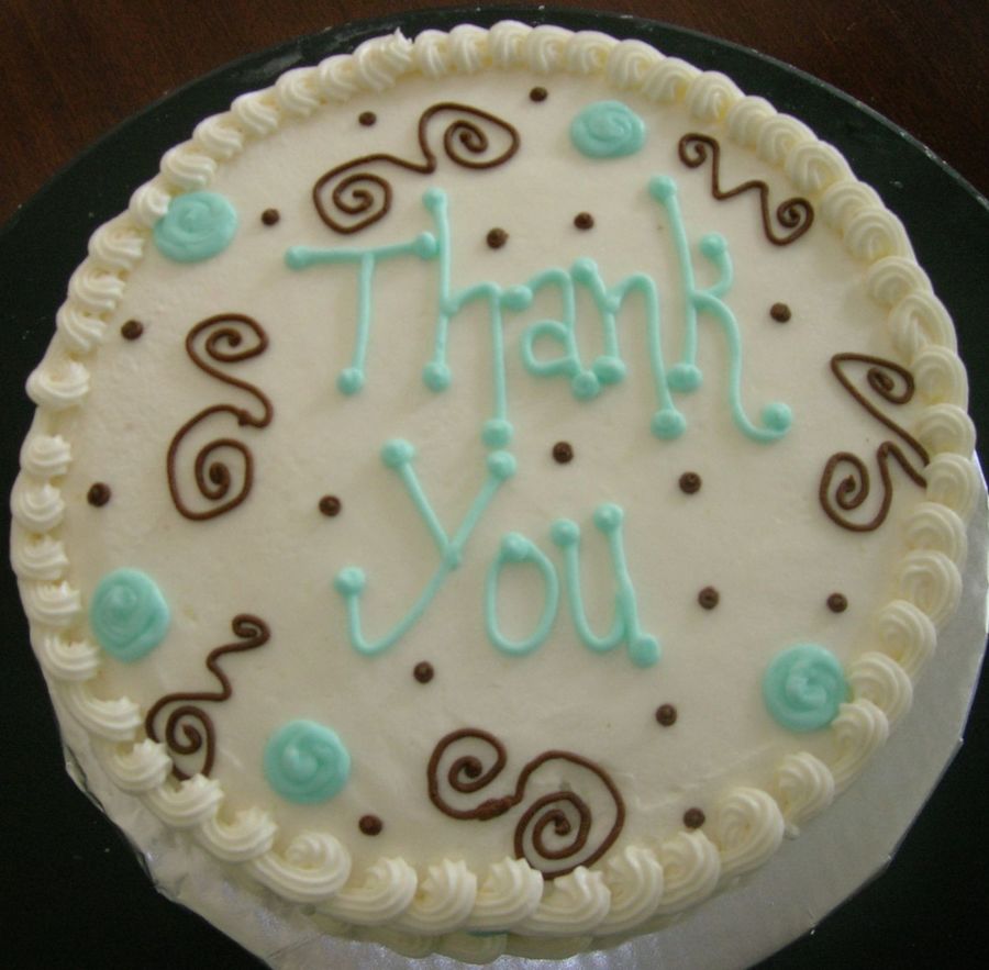 A Modern Thank You - CakeCentral.com
