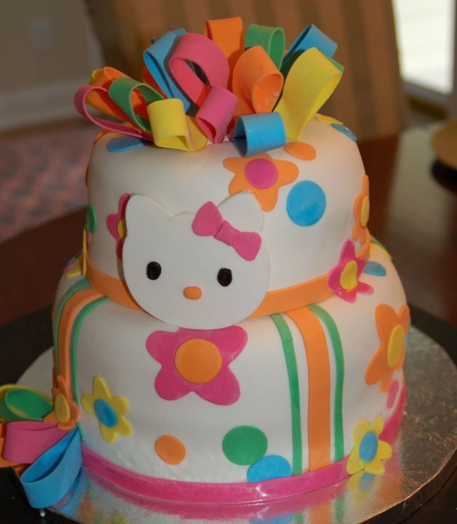 Hello Kitty Baby Shower Cake - CakeCentral.com