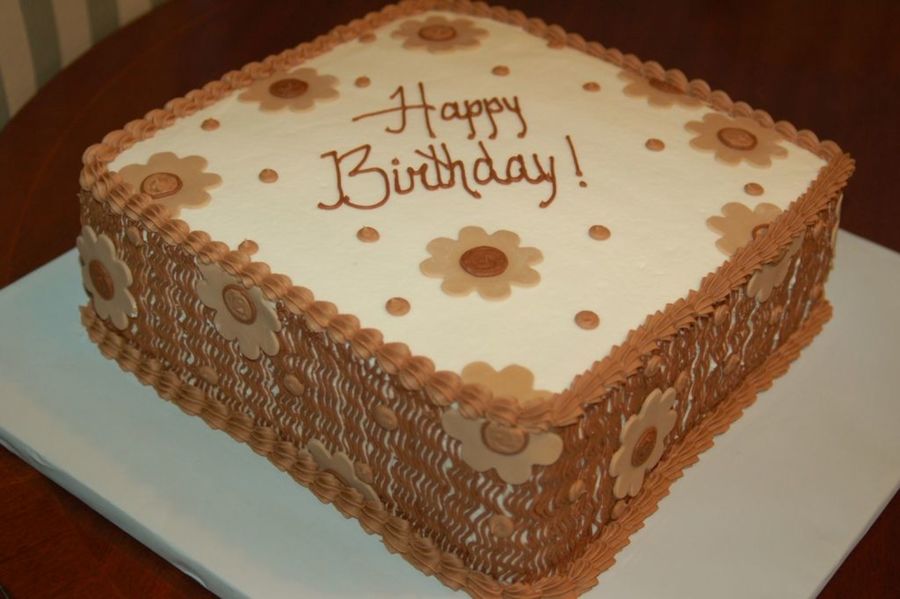 Brown Birthday - CakeCentral.com