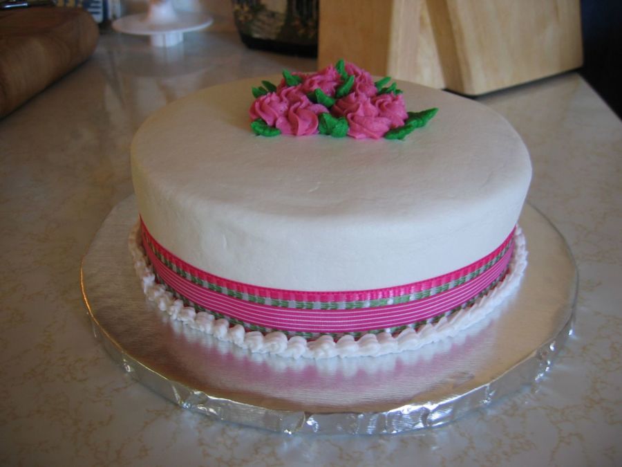 Sample Wedding Cake - CakeCentral.com