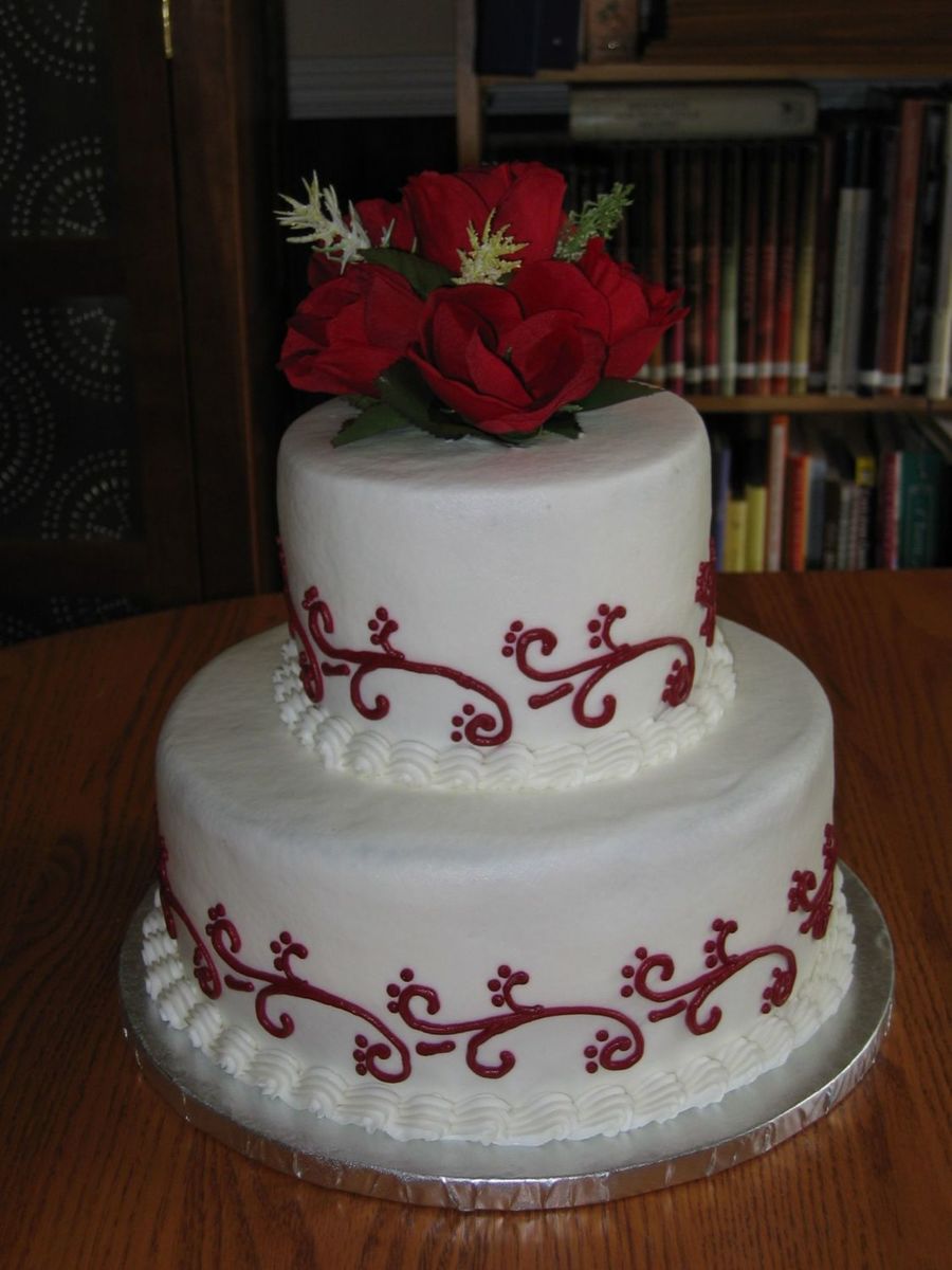 April's Wedding Cake - CakeCentral.com