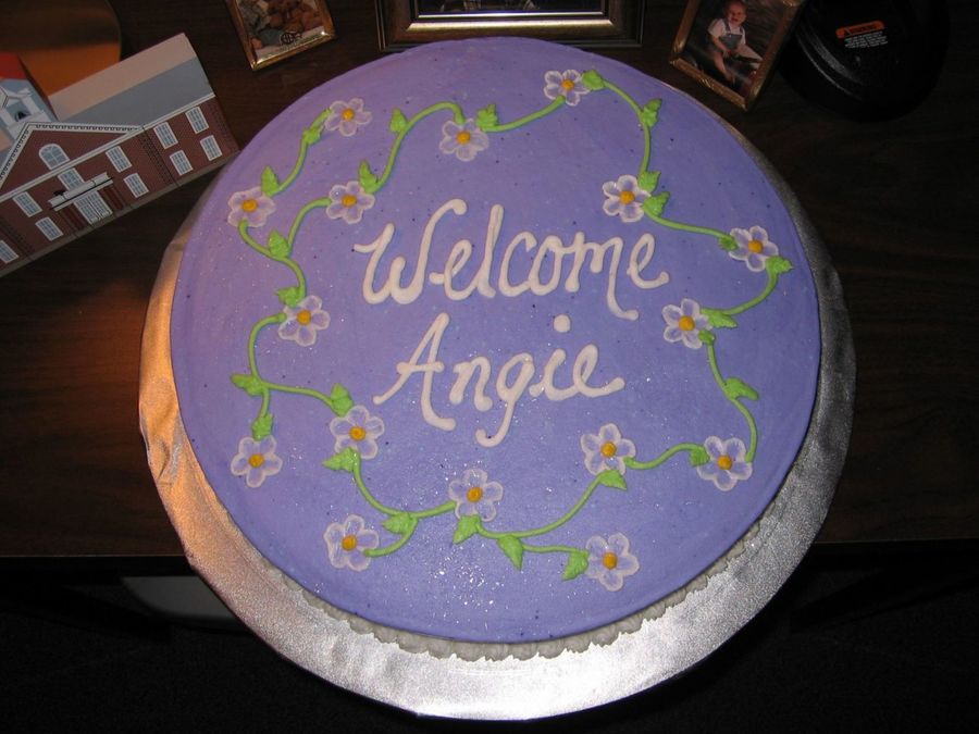 Welcome Cake For New Co-Worker - CakeCentral.com