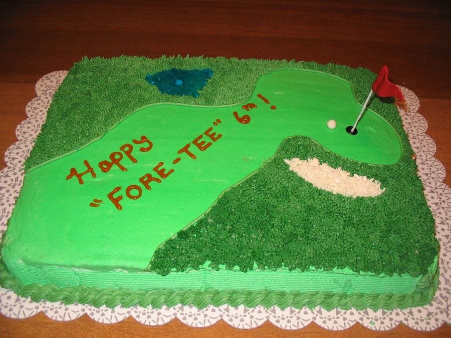 Golf Course Cake - CakeCentral.com