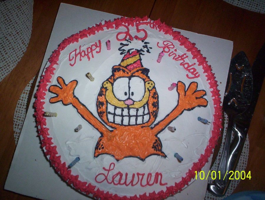 Garfield Surprise - CakeCentral.com