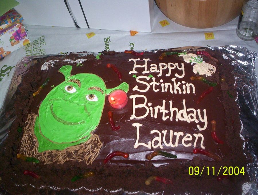 Shrek Cake - CakeCentral.com