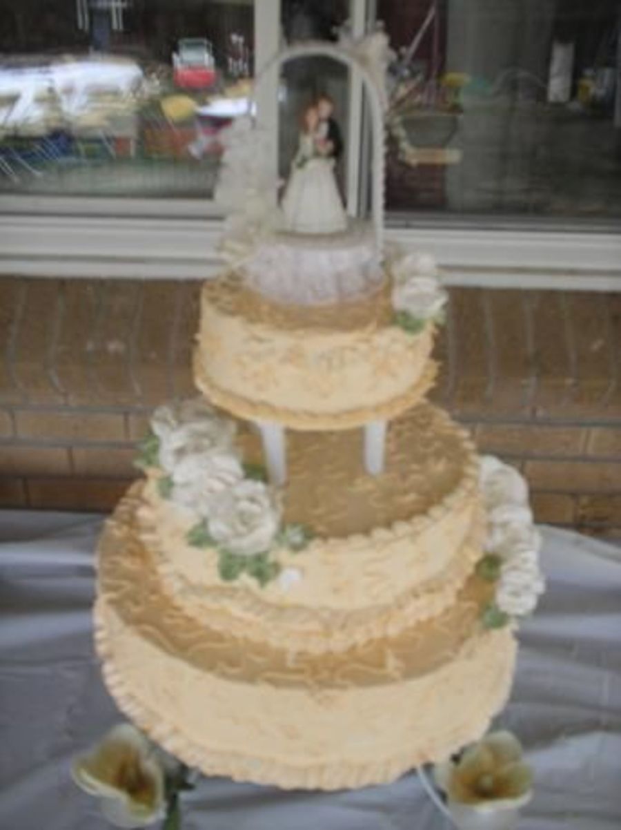 Second Wedding Cake... - CakeCentral.com