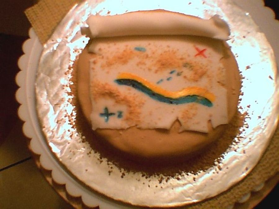 Treasure Map Mini Cake - CakeCentral.com