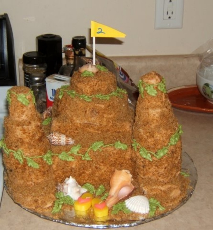 Sandcastle Birthday Cake - CakeCentral.com