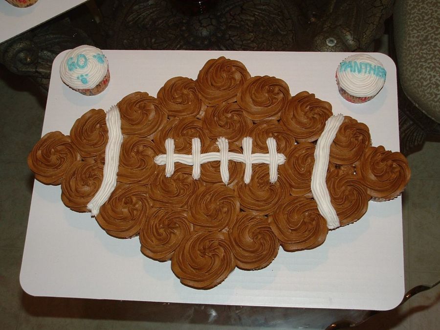 Football Cupcake Cake - CakeCentral.com