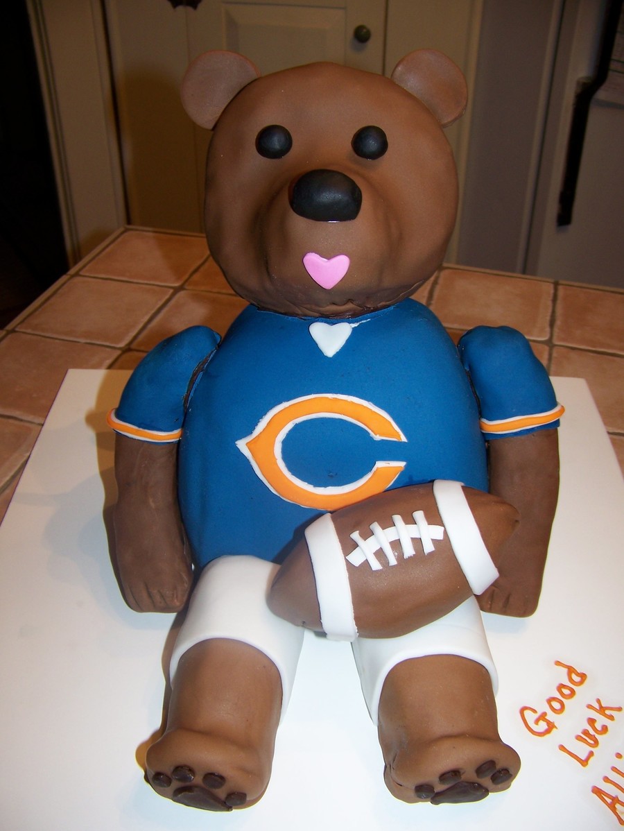 Chicago Bear Cake - CakeCentral.com