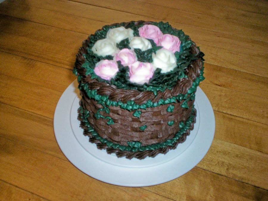 Basket Of Flowers - CakeCentral.com