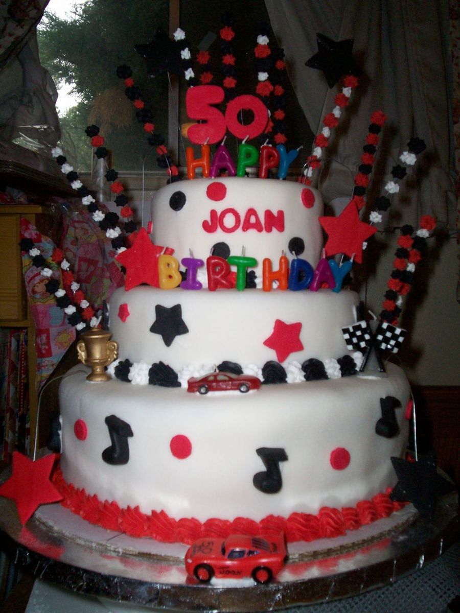 3 Tier Birthday Cake - CakeCentral.com