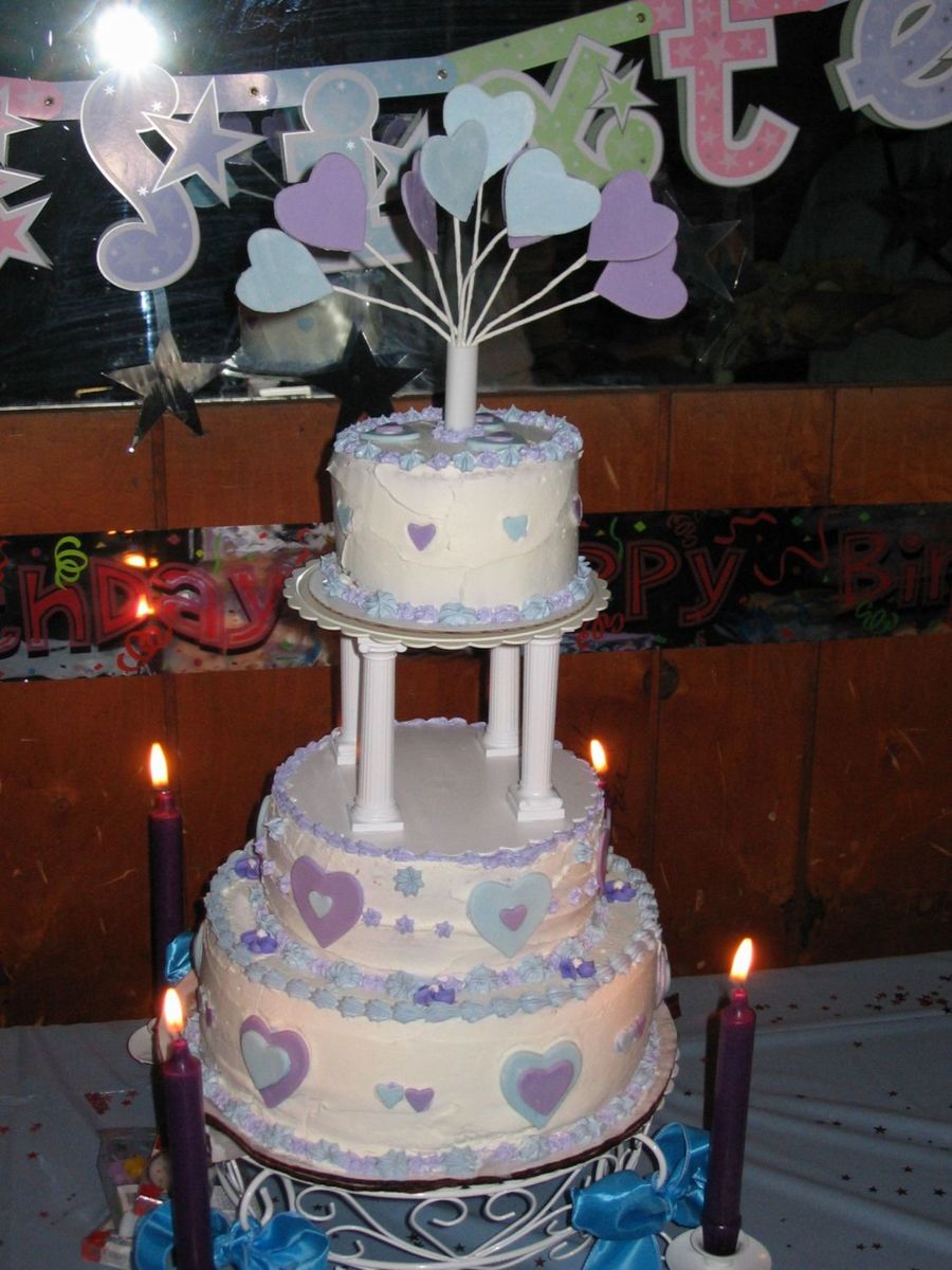 3 Tier Birthday Cake - CakeCentral.com