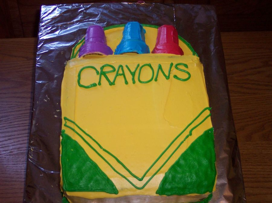 Box O Crayons - CakeCentral.com