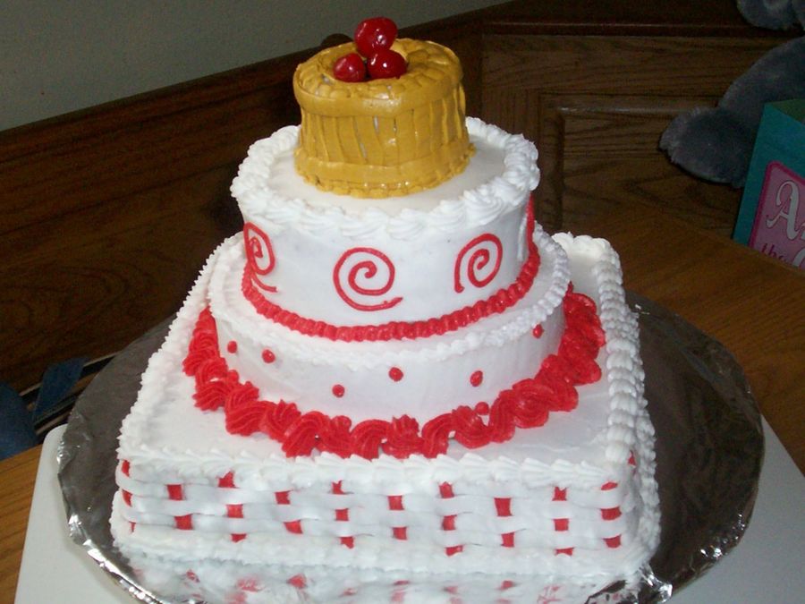 3 Tier Birthday Cake - CakeCentral.com
