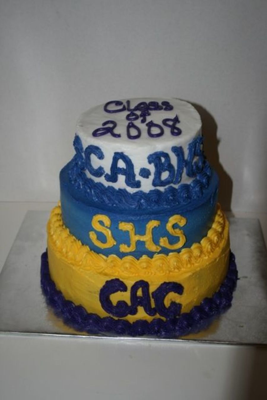Multiple Schools Graduation Cake - CakeCentral.com