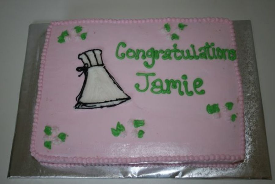 Bridal Shower Sheet Cake - CakeCentral.com