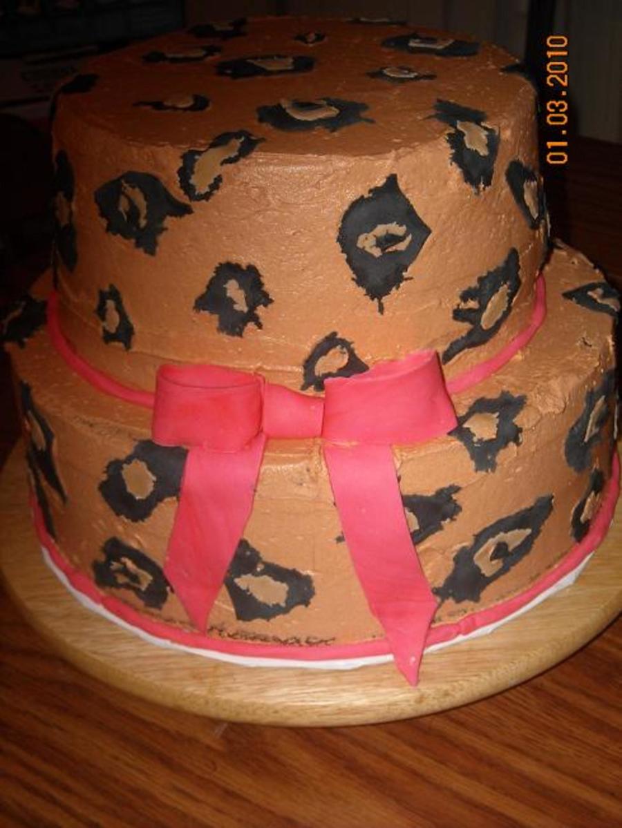Cheetah Cake - CakeCentral.com