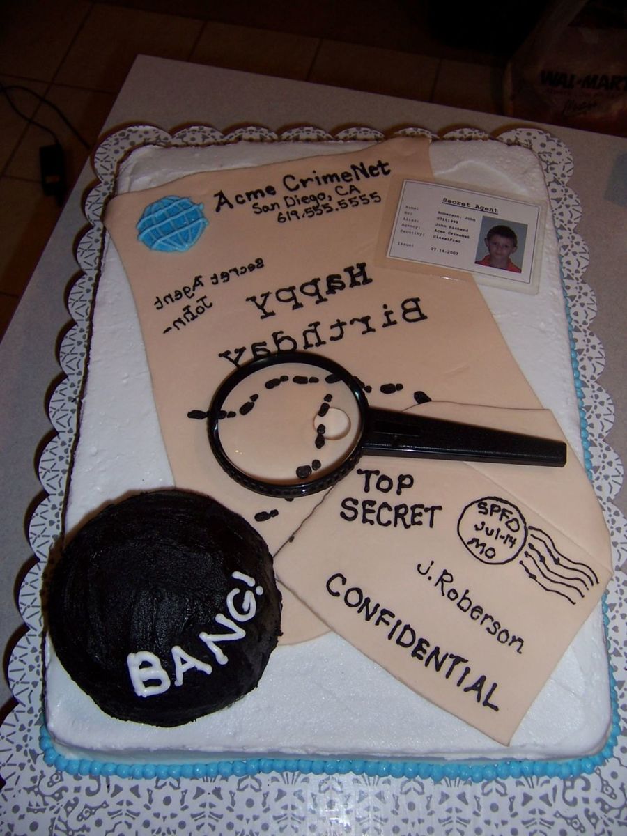 Secret Agent Cake - CakeCentral.com