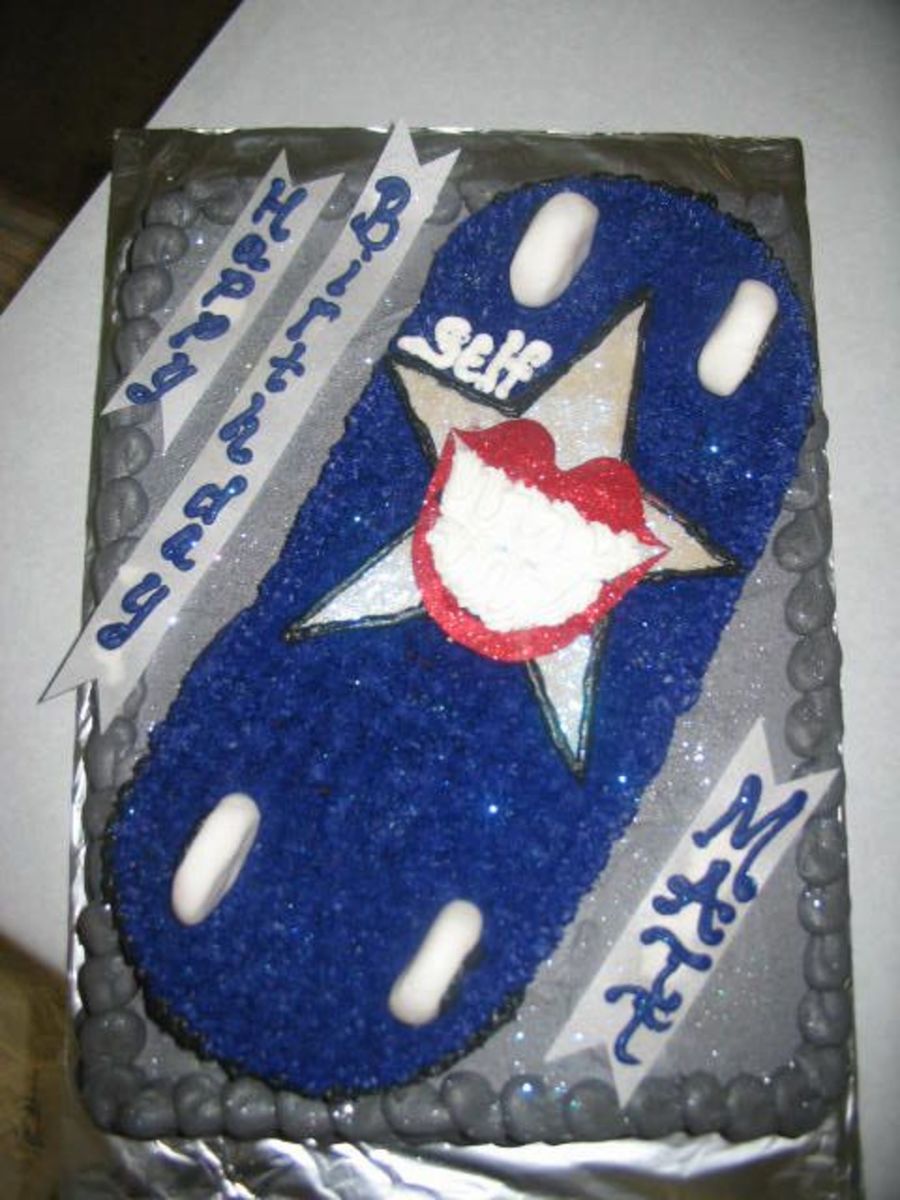 Self Skateboard Cake - CakeCentral.com