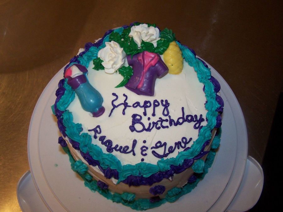 Simple Round Birthday Cake - CakeCentral.com