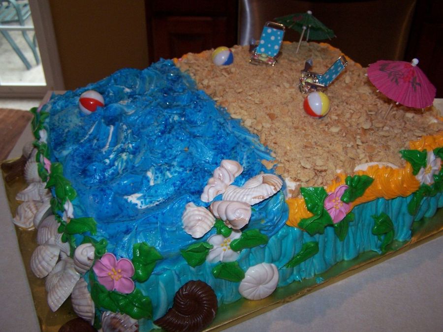 Beach And Ocean - CakeCentral.com