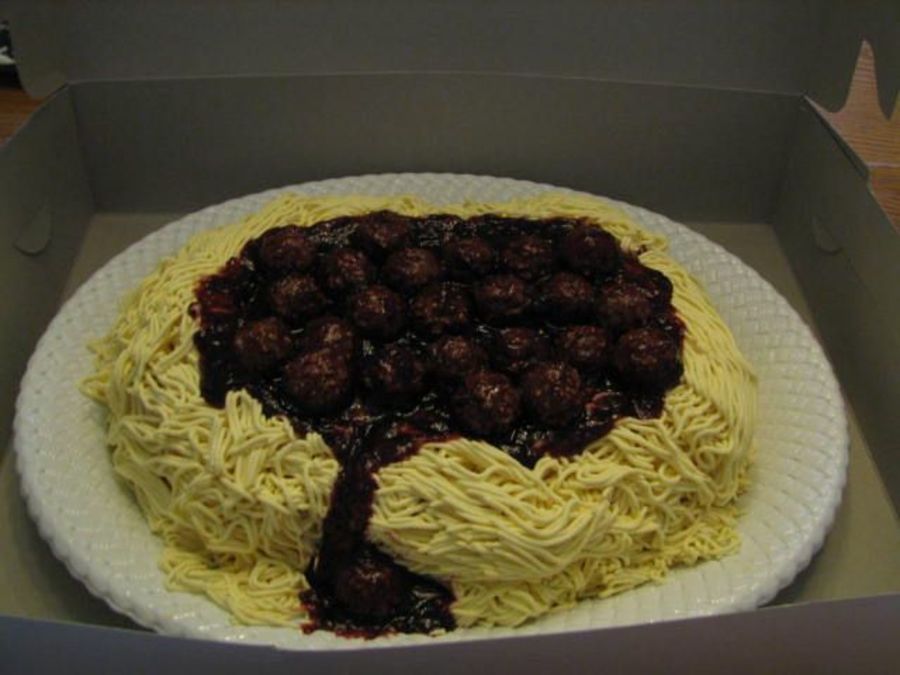 Spaghetti Cake - CakeCentral.com