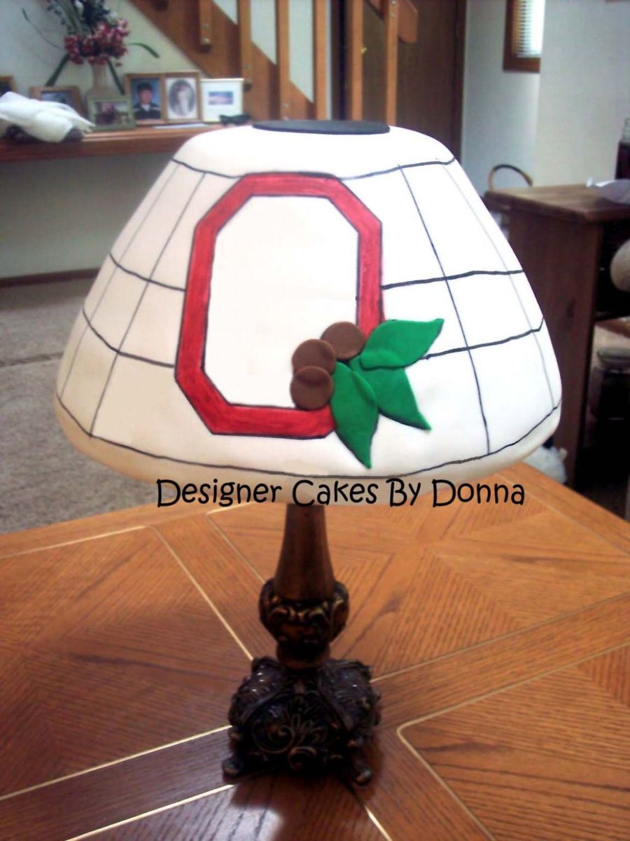 Ohio State Lamp Cake - CakeCentral.com